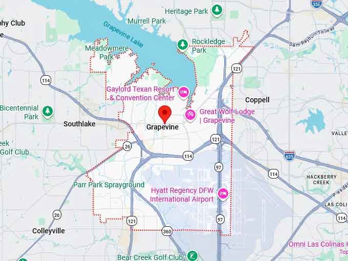 16. grapevine map