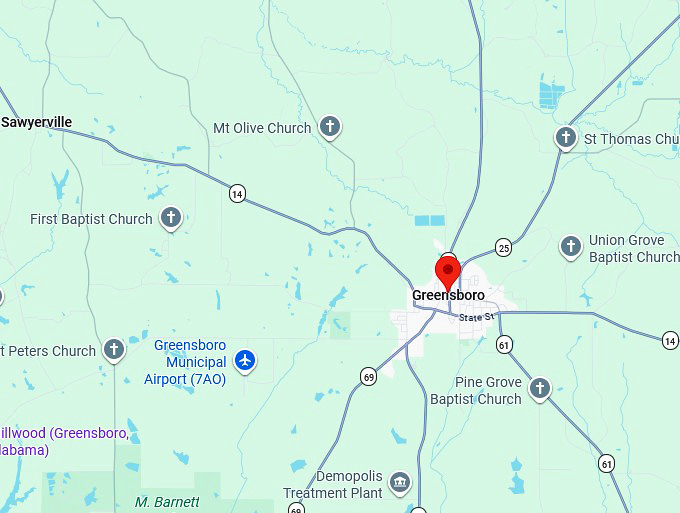 16. greensboro al map