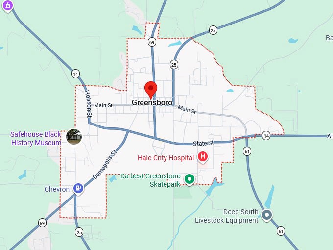 16. greensboro map