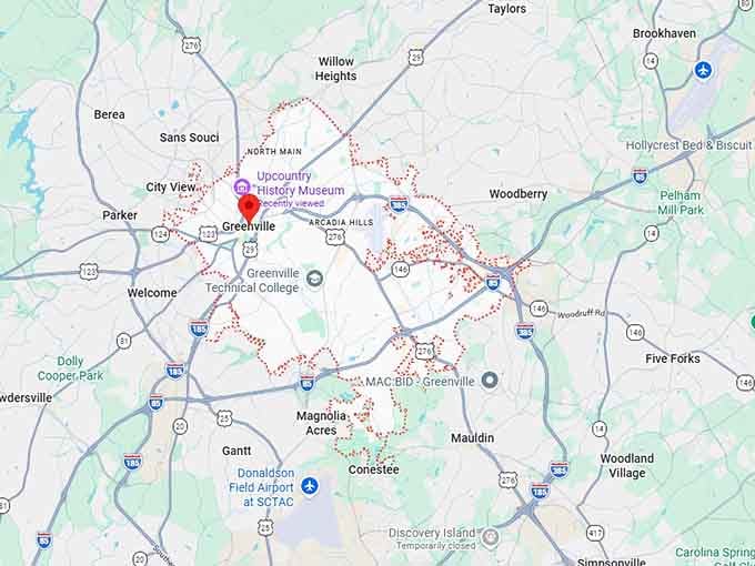 16. greenville map
