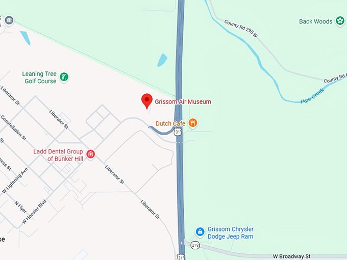 16. grissom air museum map