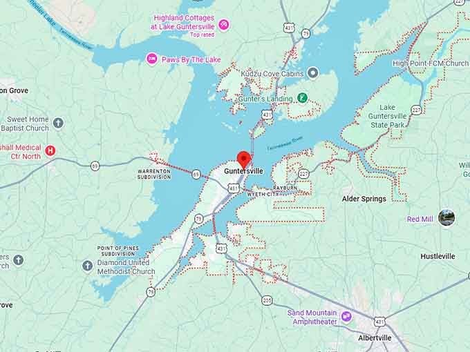 16. guntersville map