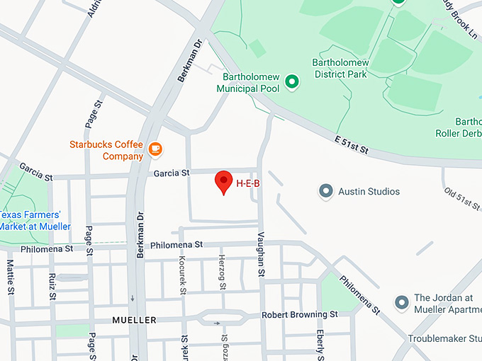 16. h e b (1801 e 51st st) map