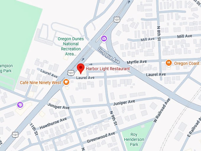 16. harbor light restaurant map