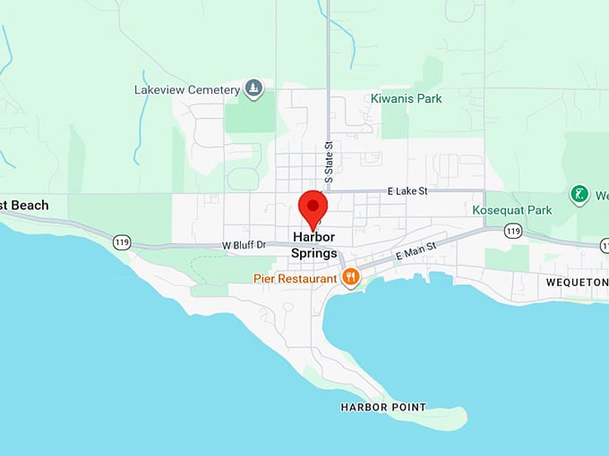 16. harbor springs mi map
