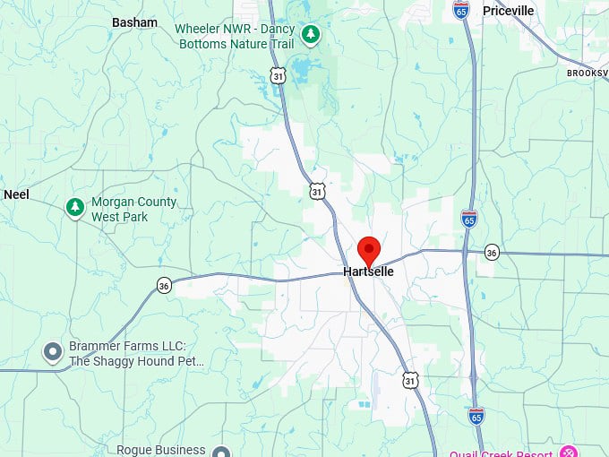 16. hartselle al map
