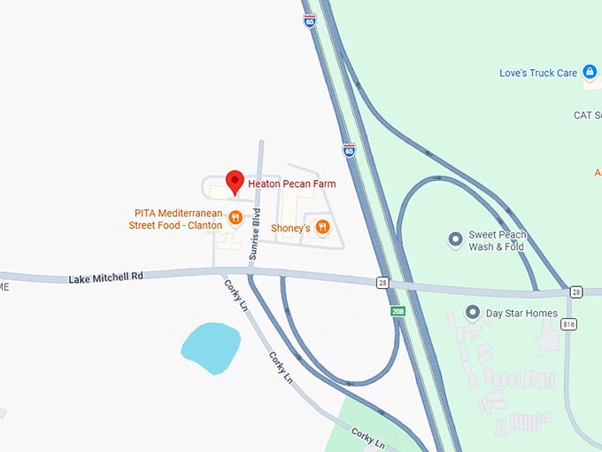 16. heaton pecan farm map