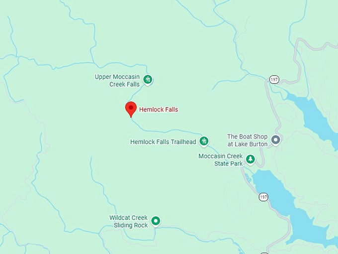 16. hemlock falls map