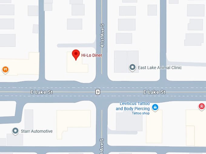 16. hi lo diner's map