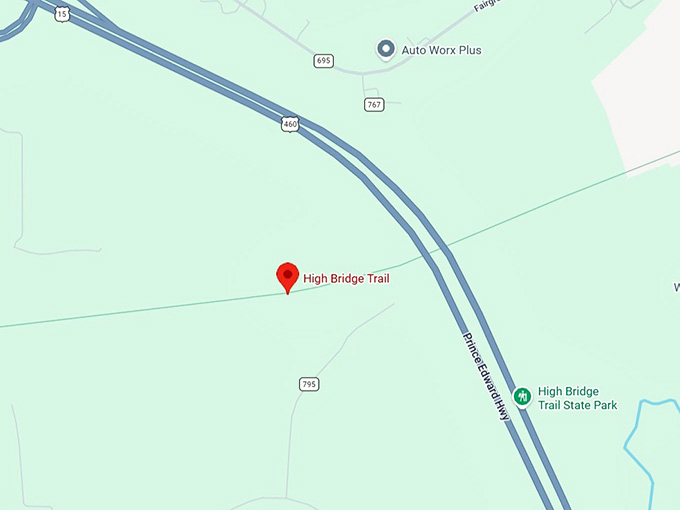 16. high bridge trail state park map