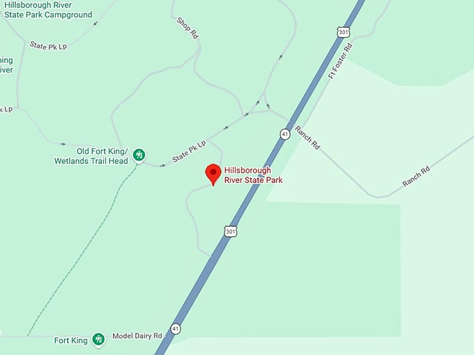 16. hillsborough river state park map