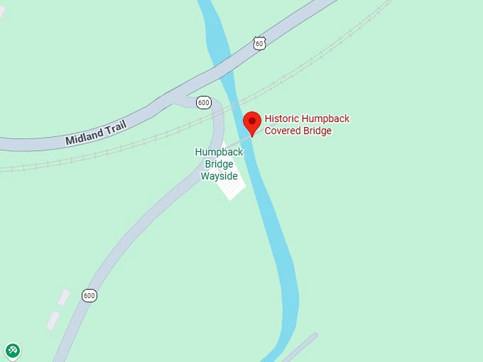 16. historic humpback covered bridge map