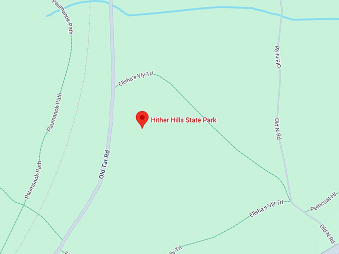 16. hither hills state park map