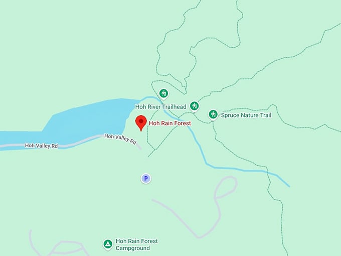 16. hoh rain forest map