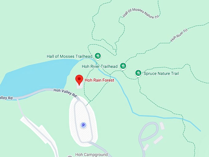 16. hoh rain forest map