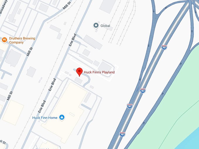16. huck finn's playland map