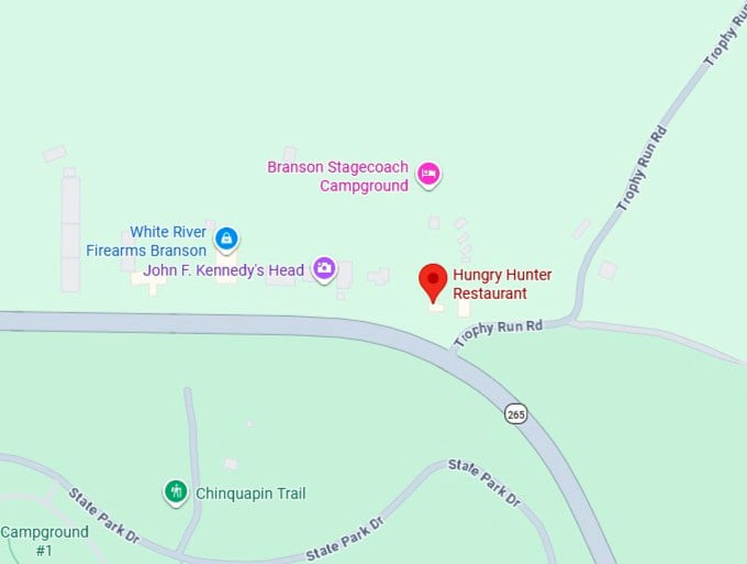 16. hungry hunter restaurant's map