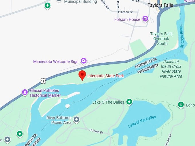 16. interstate state park map