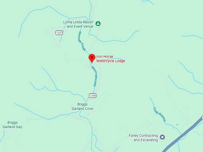 16. iron horse motorcycle lodge map