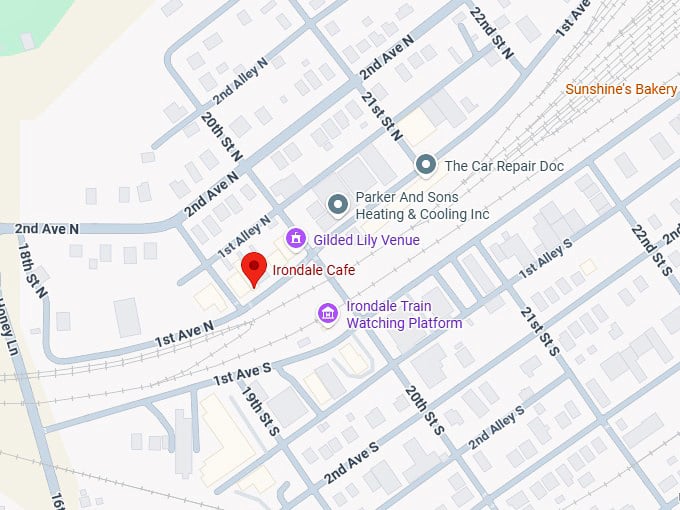 16. irondale cafe map