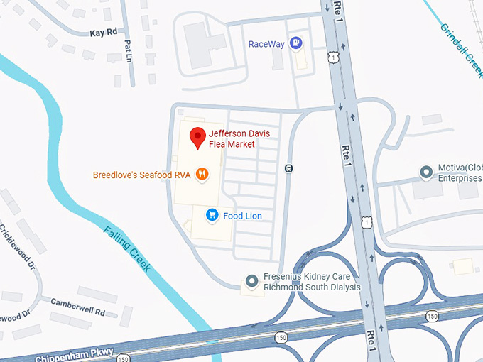 16. jefferson davis flea market map