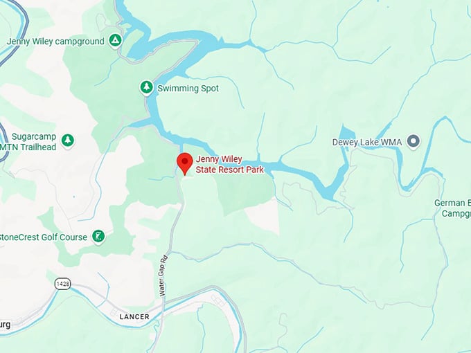 16. jenny wiley state resort park map