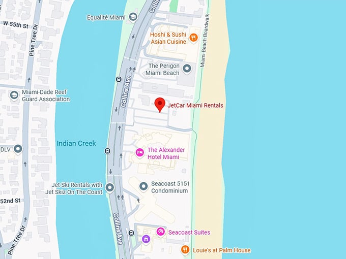 16. jetcar miami rentals map