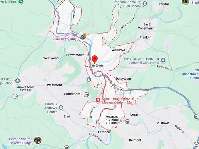16. johnstown map
