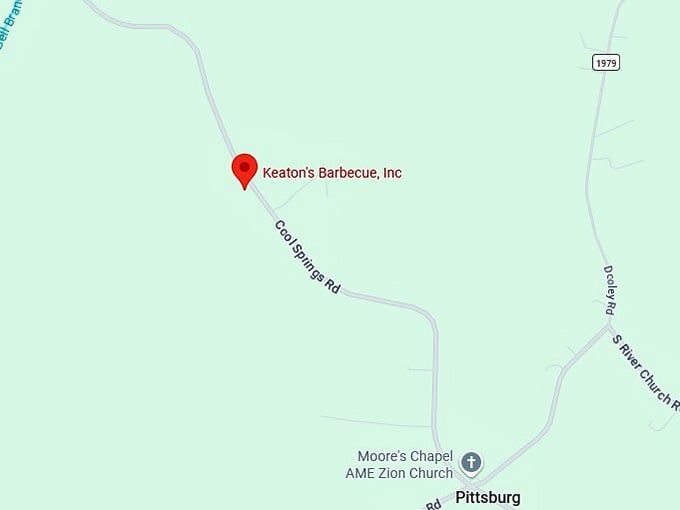 16. keaton's barbecue, inc.'s map