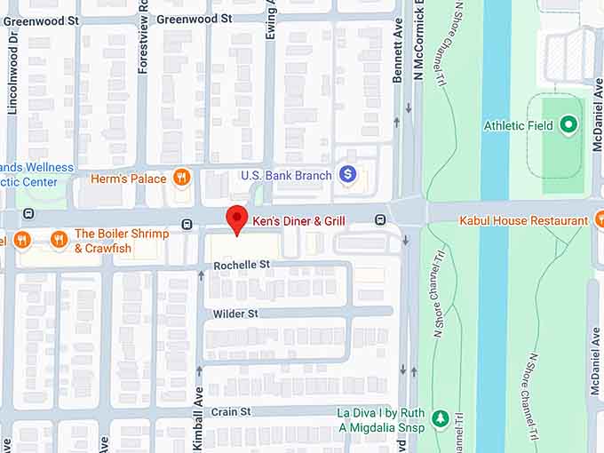 16. ken's diner & grill map
