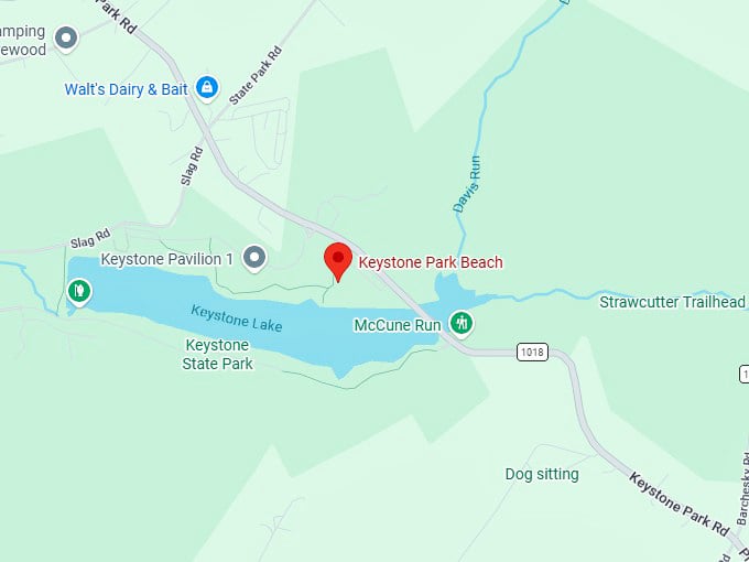 16. keystone park beach map