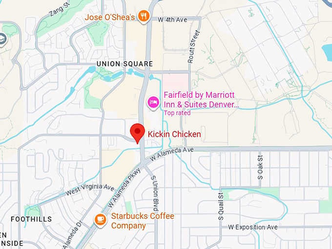 16. kickin chicken map