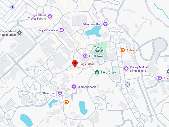 16. kings island map