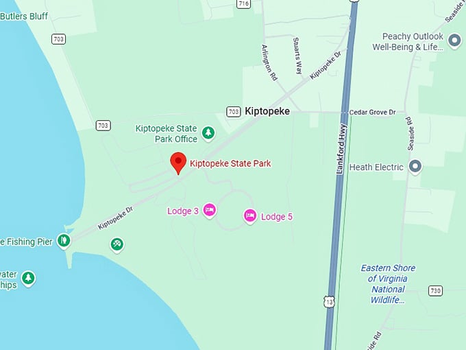 16. kiptopeke state park map
