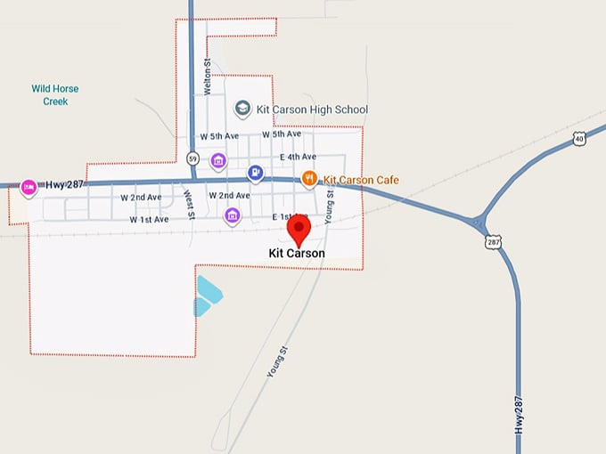 16. kit carson, co map