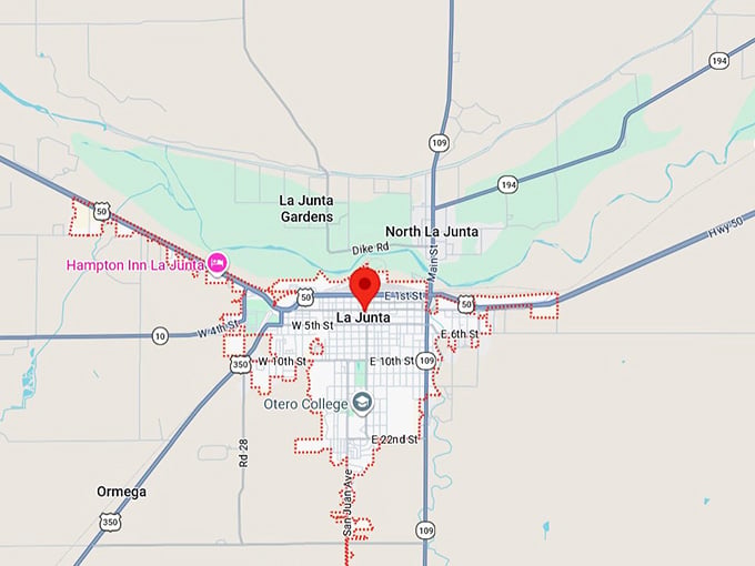 16. la junta, co map