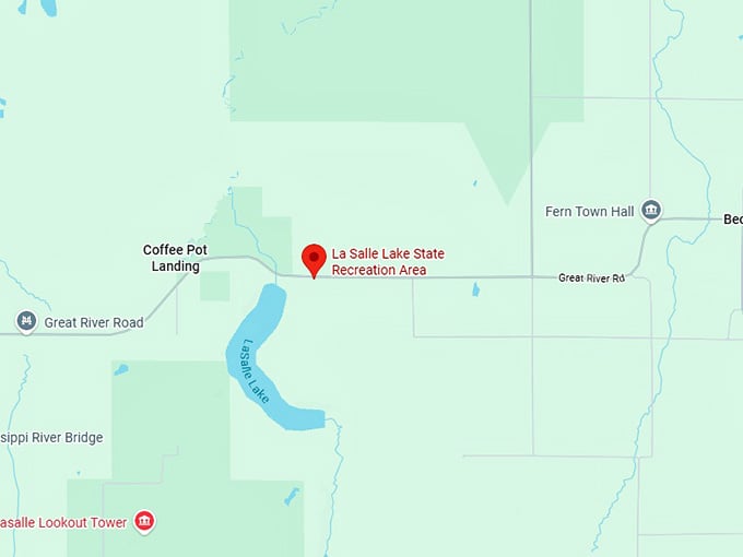 16. la salle lake state recreation area map