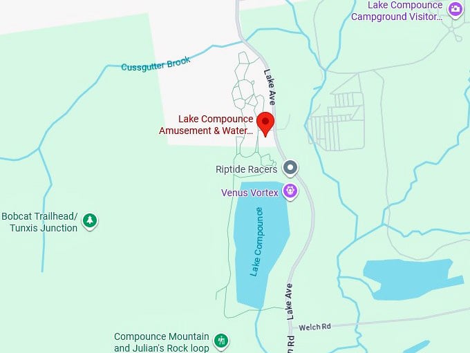 16. lake compounce amusement & water park map