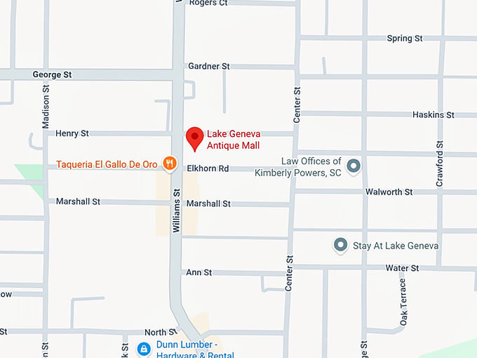 16. lake geneva antique mall map