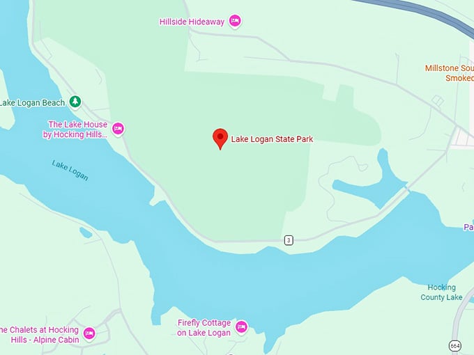 16. lake logan state park map