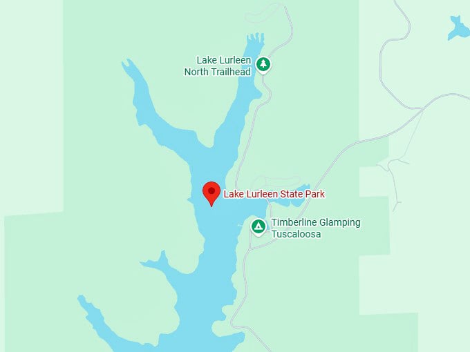 16. lake lurleen state park map