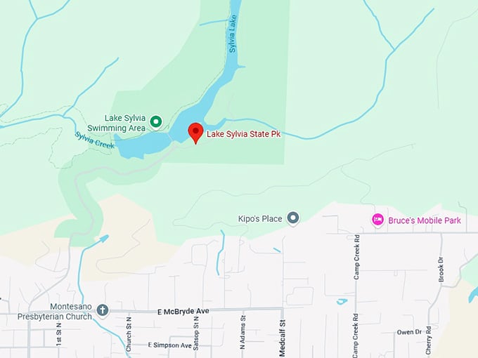 16. lake sylvia state park map