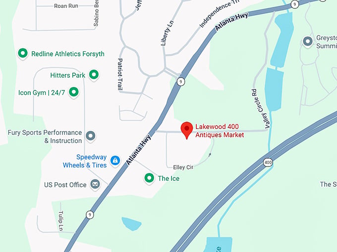 16. lakewood 400 antiques market map