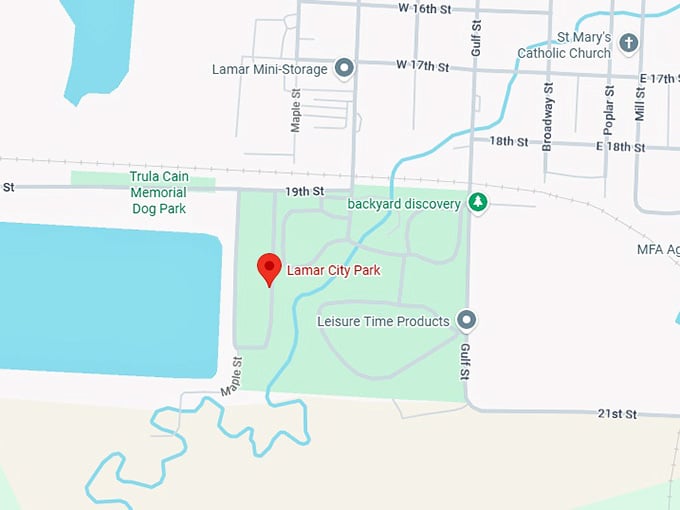 16. lamar city park map