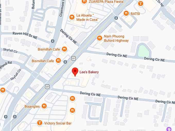 16. lee's bakery map