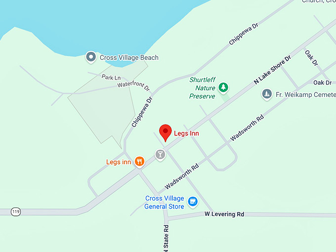 16. legs inn map