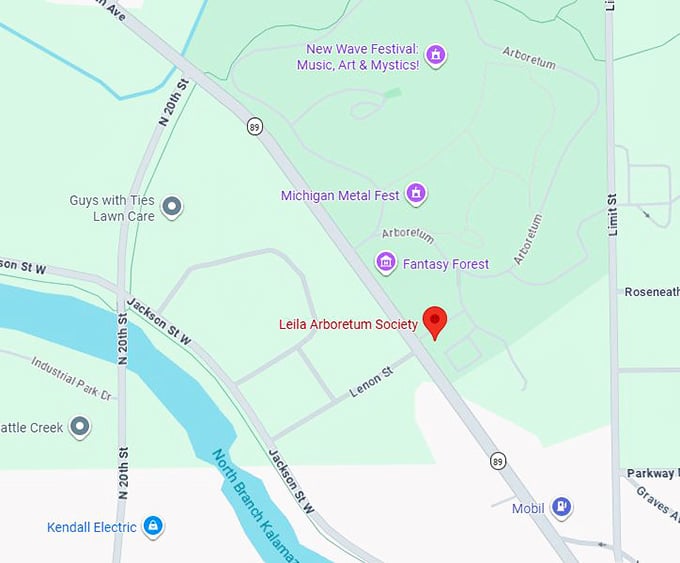 16. leila arboretum society map