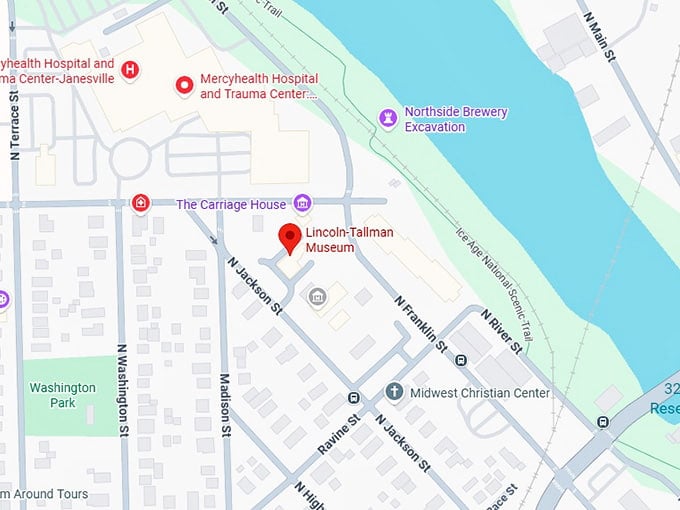 16. lincoln tallman museum map