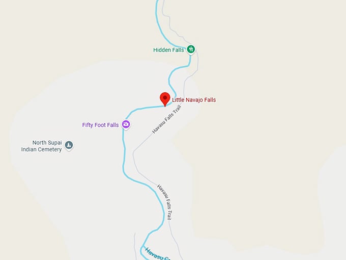 16. little navajo falls map
