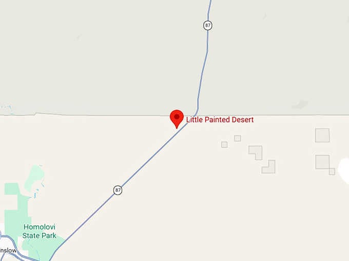 16. little painted desert map